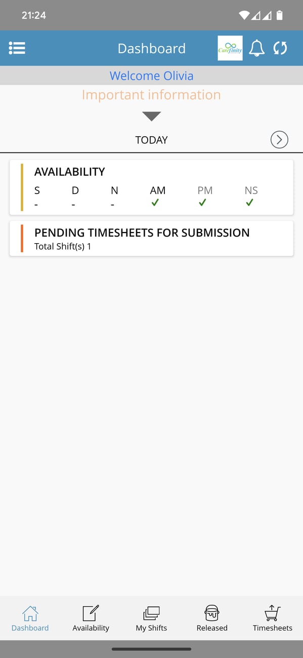 Member Guide - Submitting a Timesheet