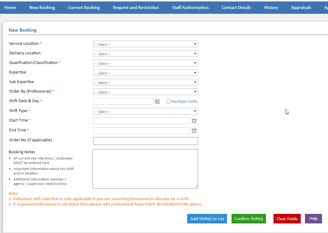 Client Guide - Request a Support Worker
